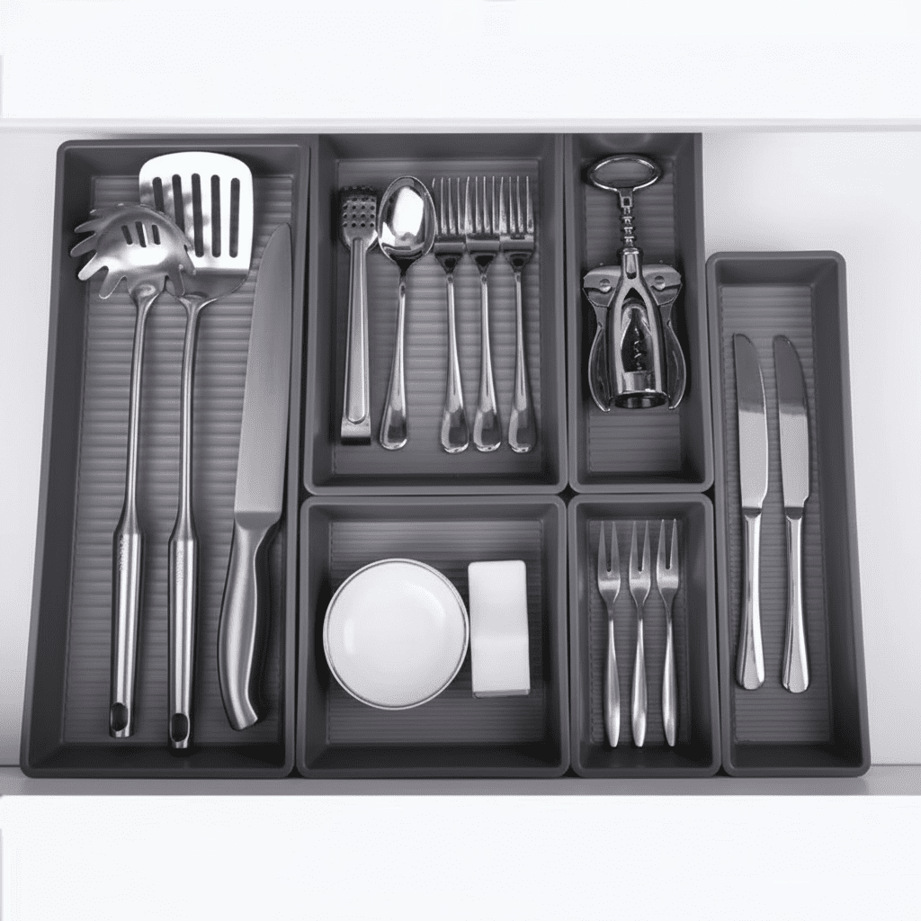 1PC Non Slip Drawer Organizer - Grey – Home Phase
