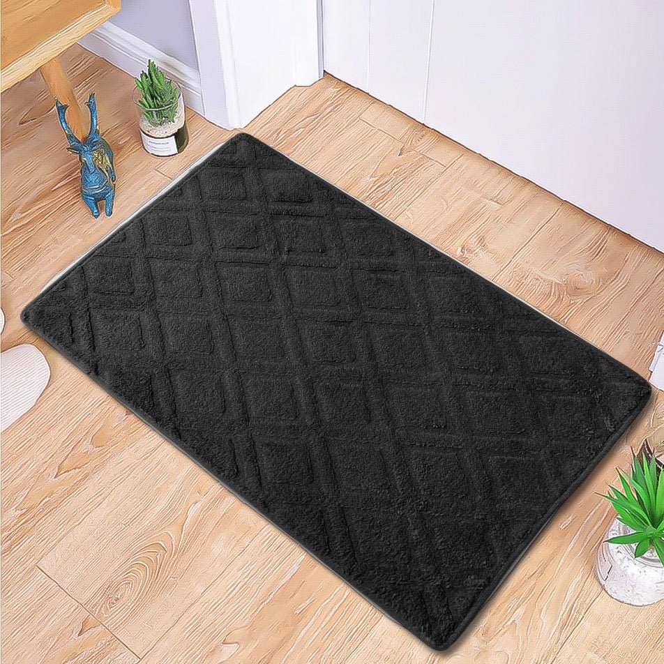 Soft Embossed Bathroom Mat - Diamond Design - 50 x 80 cm – Style Phase Home