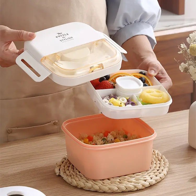 2 Tier Modern Bento Lunchbox - 1100ml – Home Phase