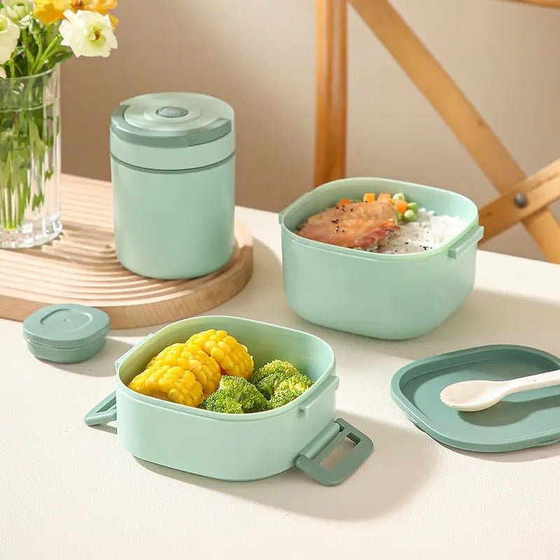 3 Layer Stackable Bento Lunchbox – Home Phase