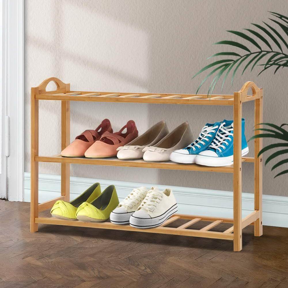 3 Tier Bamboo Shoe Rack – Home Phase