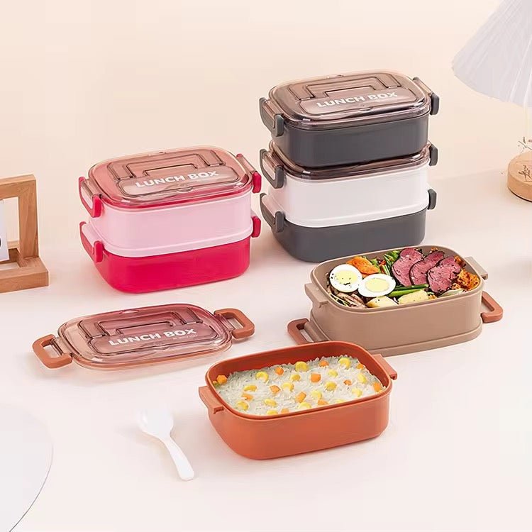 3 Tier Stackable Rectangle Bento Lunchbox – Home Phase