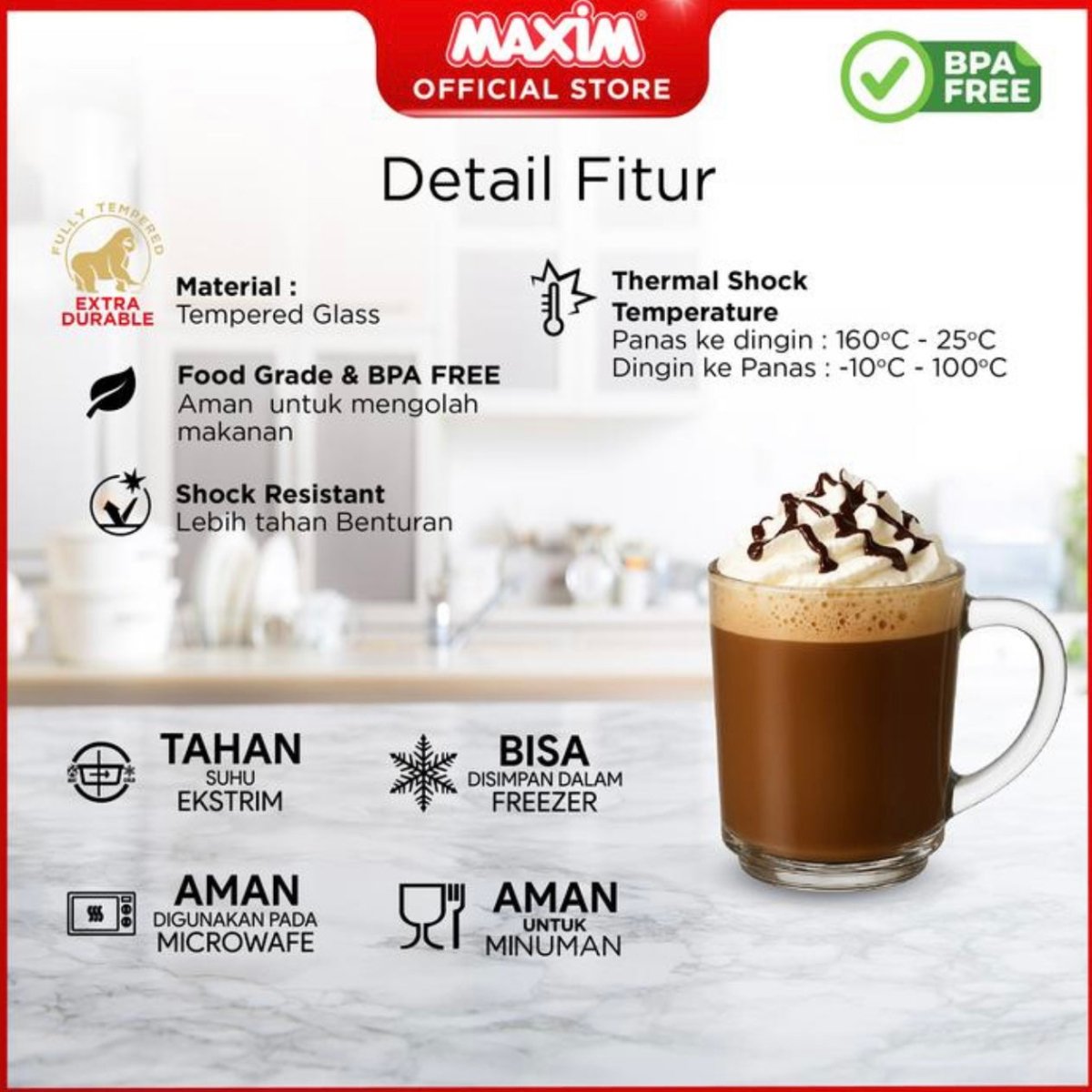 4 PC Maxim Coffee Mug Set – Home Phase