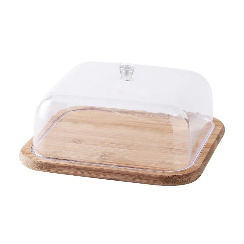 Acrylic & Wood Cake Dome - Square 31 cm – Style Phase Home