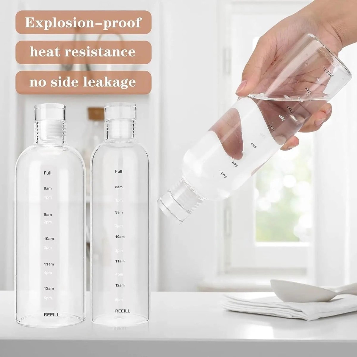 Danny Home Borosilicate Glass Bottle - 500ml – Home Phase