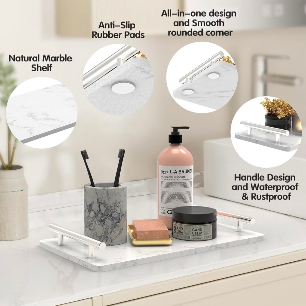 Danny Home Marble Slab Tray – Home Phase