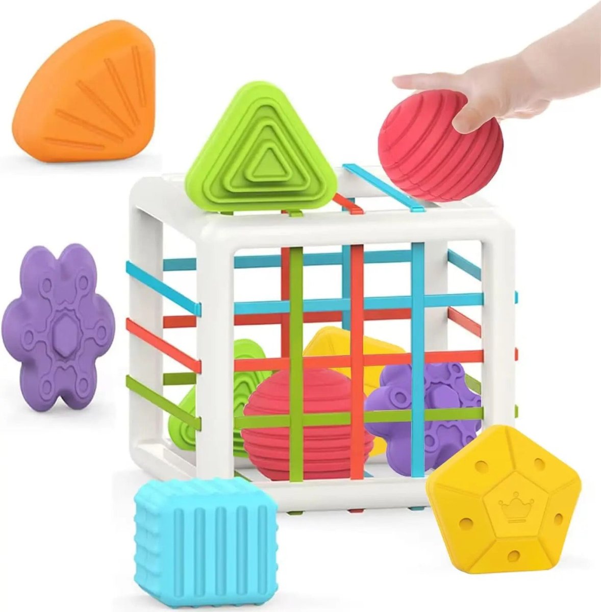 Elastic Cube Baby Shape Sorting Toy – Style Phase Home