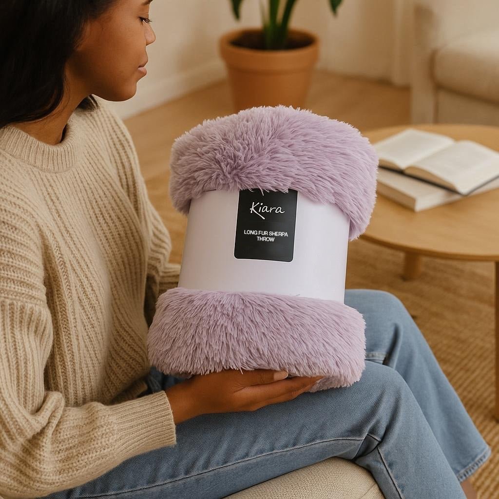 Kiara Super Soft Long Fur Sherpa Throw - 180 x 200 cm – Home Phase