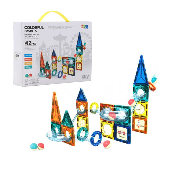 Kid Toy Magnetic Pipeline Building Blocks - 73 Piece – Home Phase