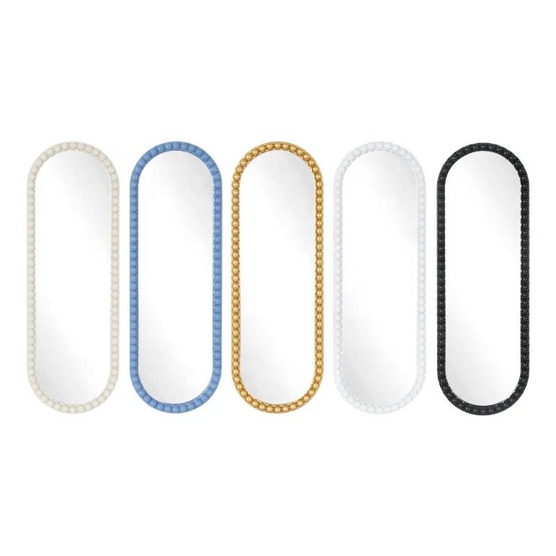 Modern Studded Framed Pill Mirror - 76 x 26 x 2.5 cm – Style Phase Home