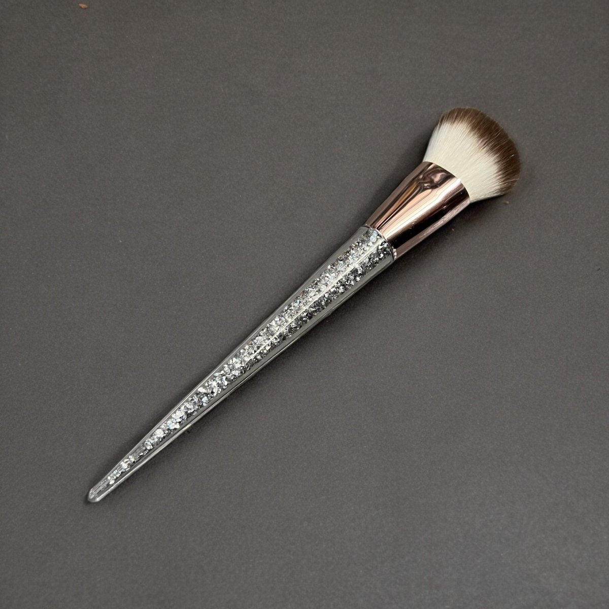 Professional Silver Glitter Two Tone Makeup Brush – Home Phase