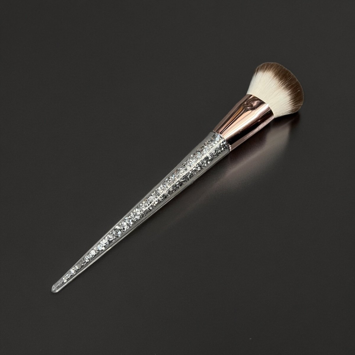 Professional Silver Glitter Two Tone Makeup Brush – Home Phase