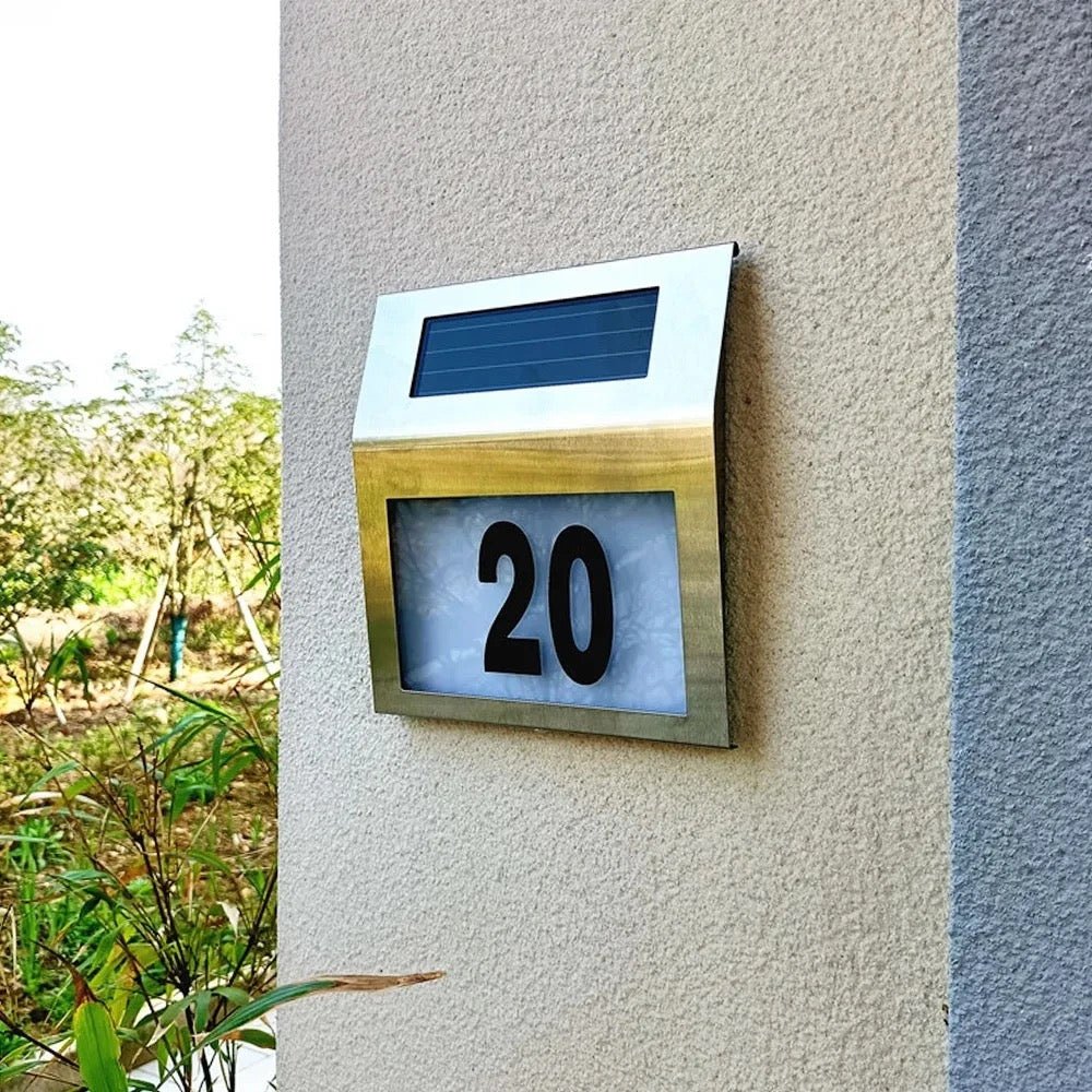 Solar Powered House Number Light – Home Phase