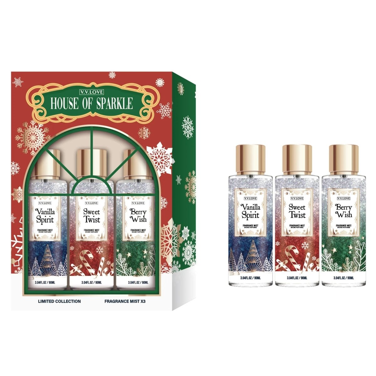 V.V.LOVE 3 in 1 Fragrance Body Mist Gift Set – Home Phase
