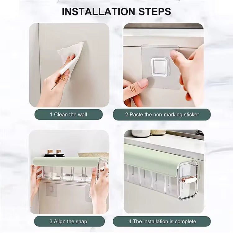 Wall Mounted Acrylic Sliding Storage Organizer – Home Phase