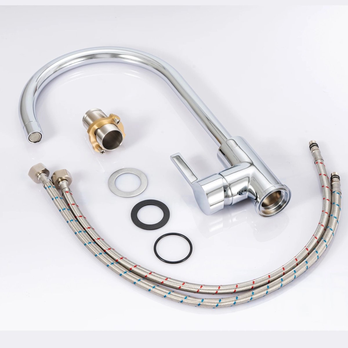 2 Pack Stainless Steel Long Neck Mixer Tap - 36 cm – Home Phase