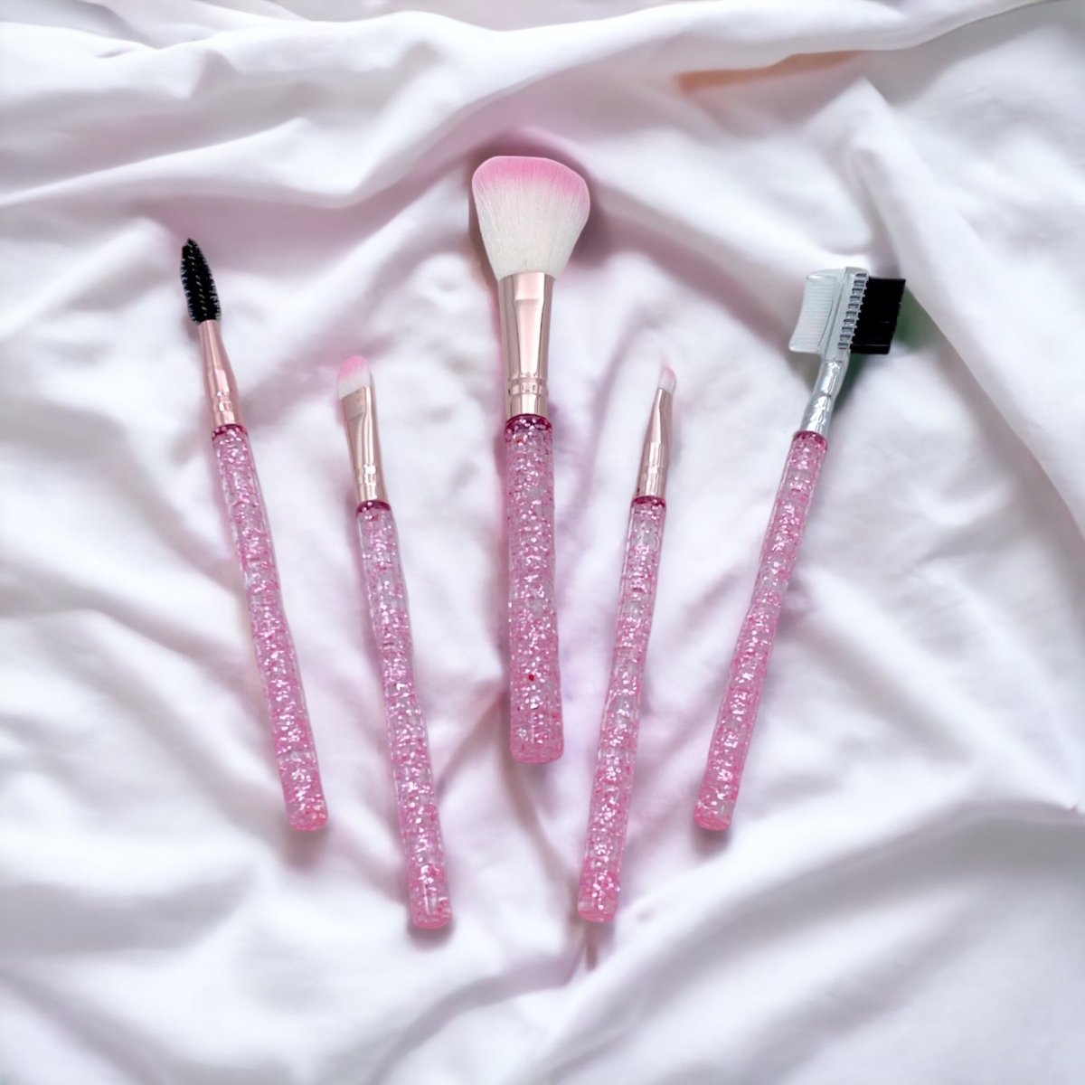 5 Piece Crystal Makeup Brush Set – Home Phase