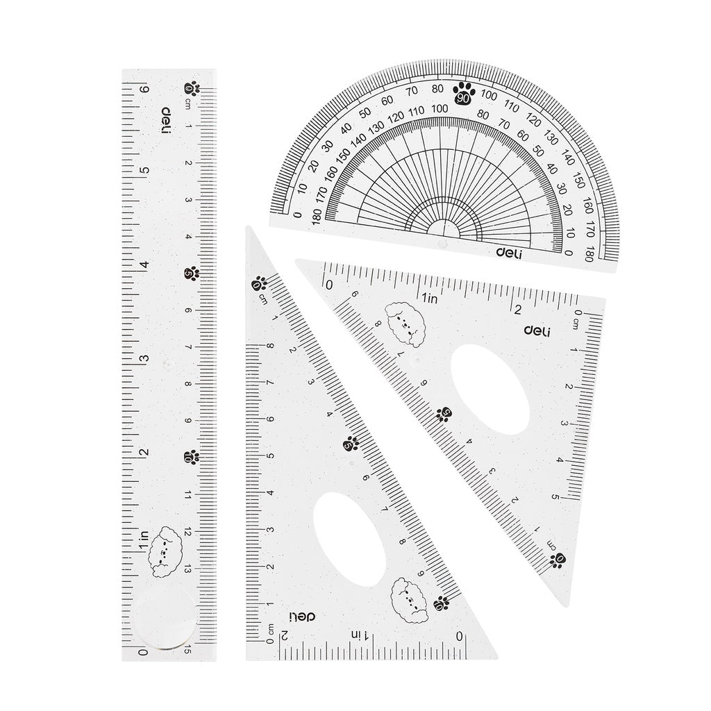 Deli 4 PC Ruler Set – Home Phase