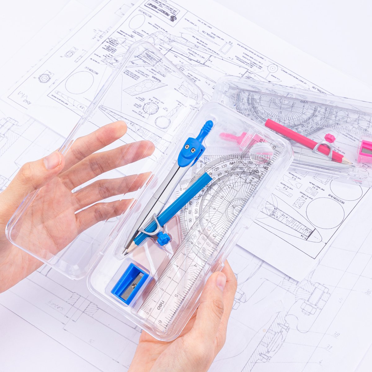 Deli 7pc Math Set - Magnifier Design – Home Phase