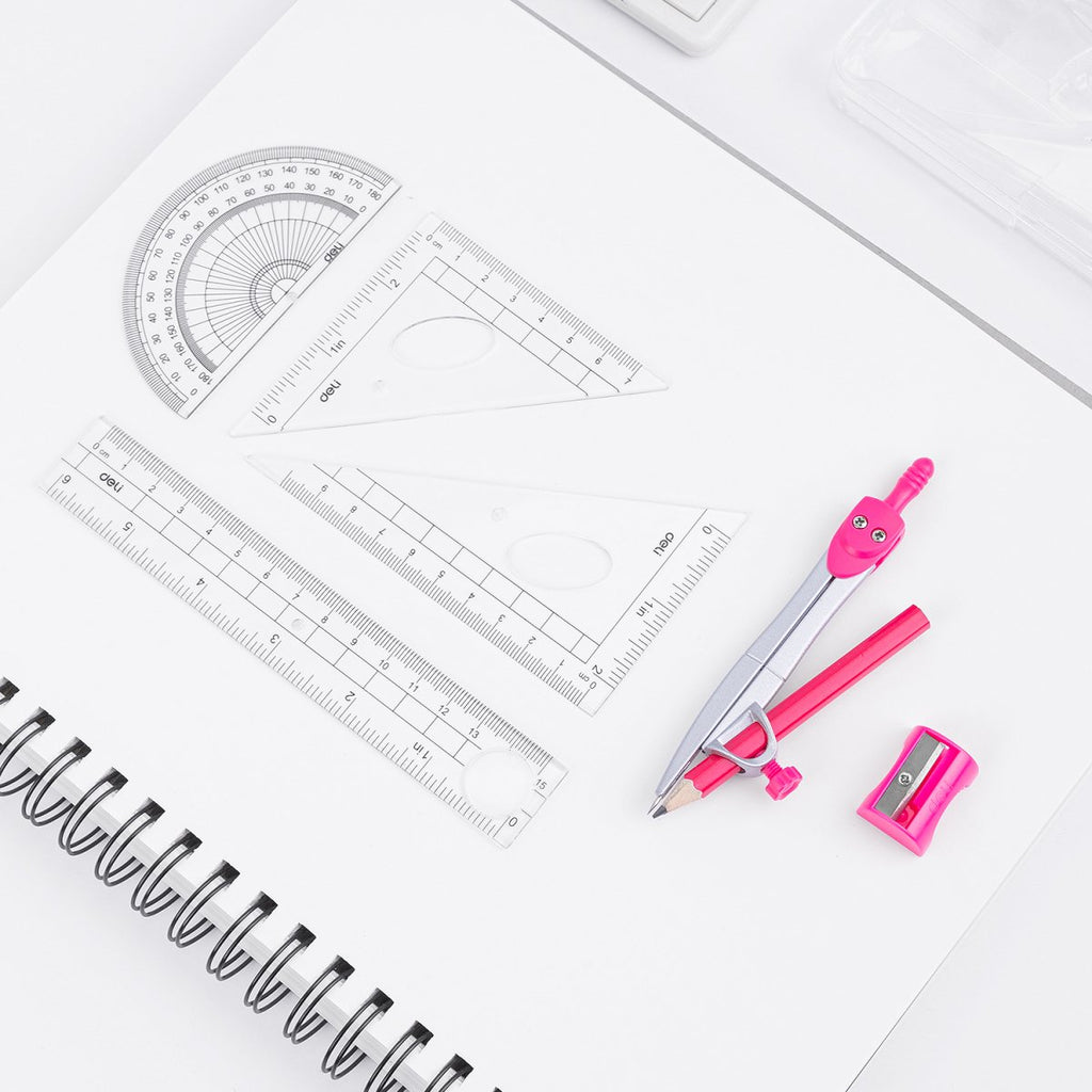 Deli 7pc Math Set - Magnifier Design – Home Phase