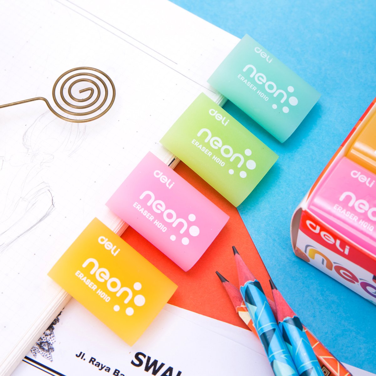 Deli Neon Eraser – Home Phase