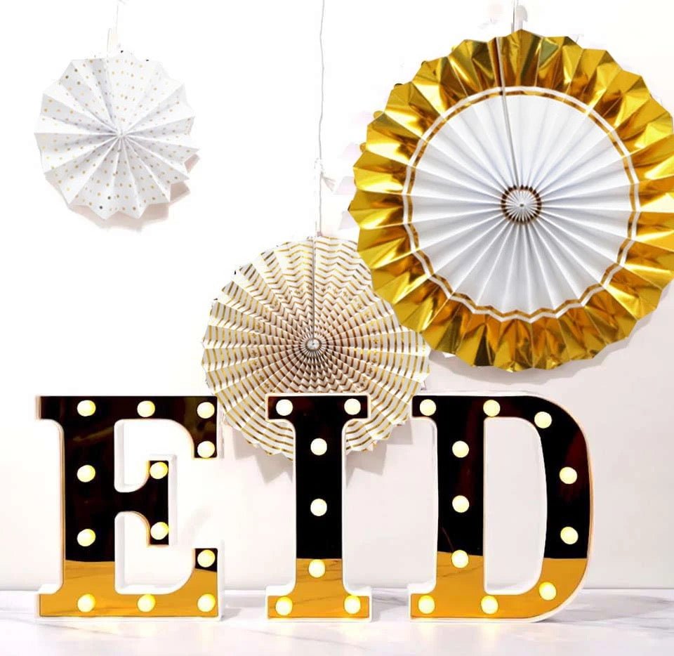 Gold LED Letter Lights – Home Phase
