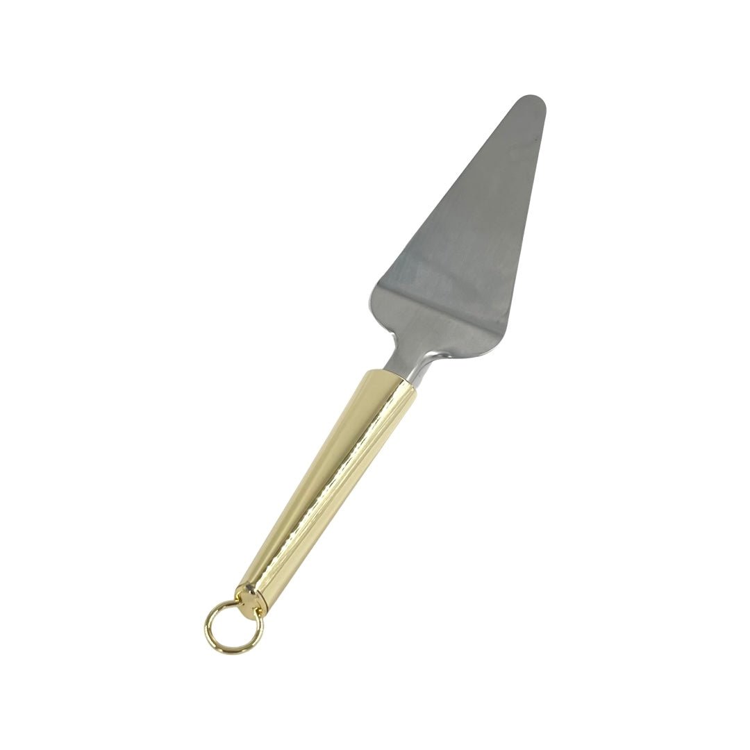 Gold Steel Cake Cutter & Server – Style Phase Home