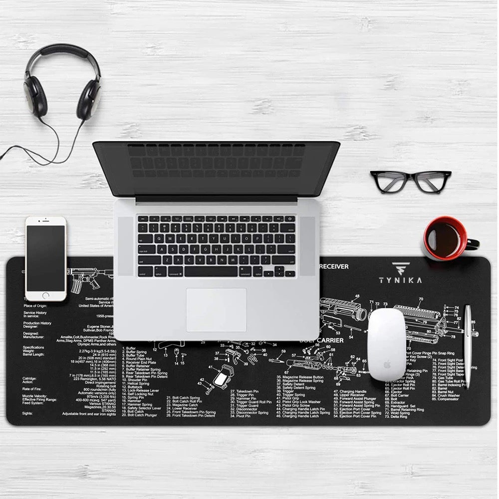 Large Gun Blueprint Mousepad – Home Phase