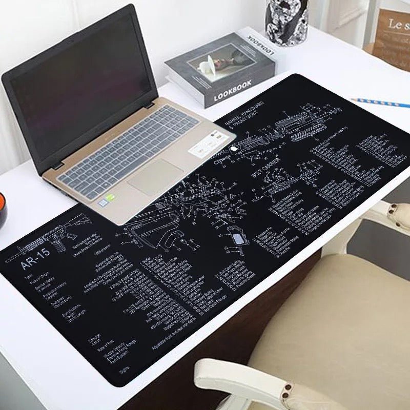 Large Gun Blueprint Mousepad – Home Phase