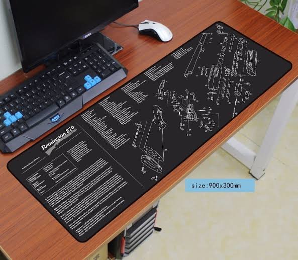 Large Gun Blueprint Mousepad – Home Phase