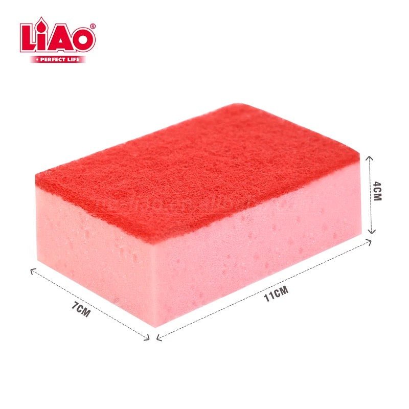 LIAO 6 PC Sponge Scouring Set – Style Phase Home
