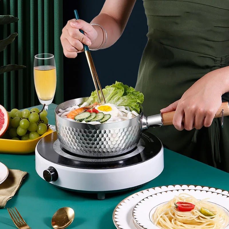 Luxury Stainless Steel Soup Pot With Wooden Handle – Home Phase