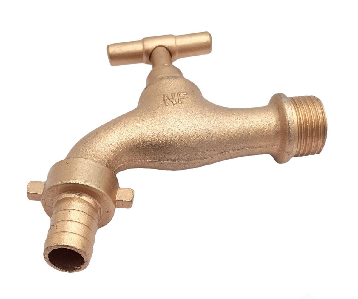 Polished Brass Garden Hose Water Bib Tap 1/2 With Male Thread – Home Phase