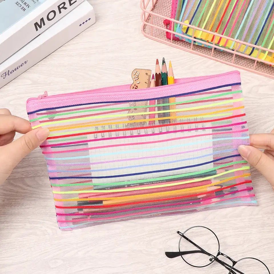 Transparent Nylon Zipper Pencil Case – Home Phase